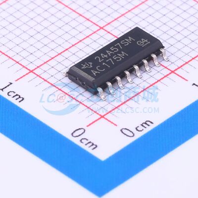 触发器 CD74AC175M96 SOIC-16 100MHz D-型 原装正品