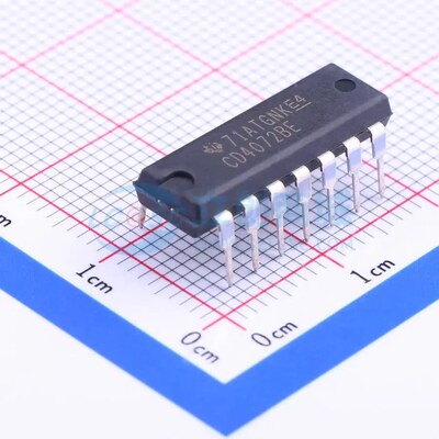 逻辑门 CD4072BE DIP-14 原装正品 电子元器件配单