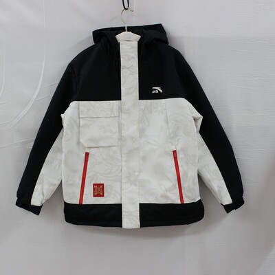 安踏男童26春新年款晴雨甲男大童摇粒绒运动连帽厚外套352618688S