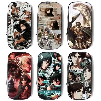 兵长艾伦三笠利威尔阿克曼自由之翼进击的巨人文具V盒帆布拉链笔