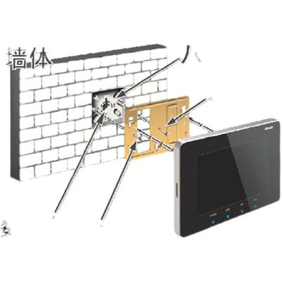 太川室内机TC-2000 3000MH-X1楼宇可视对讲门铃挂板支架背板底座