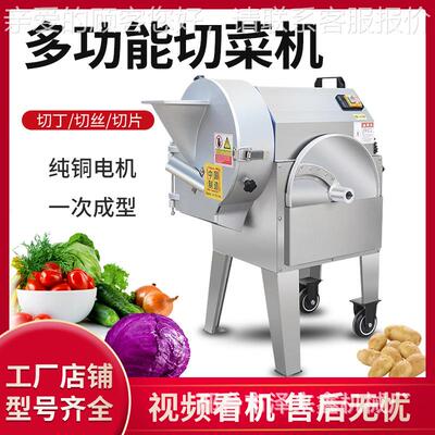 多功能切菜机丁商用全自动土豆卜黄瓜萝NKE切切丝切片切机电动菜