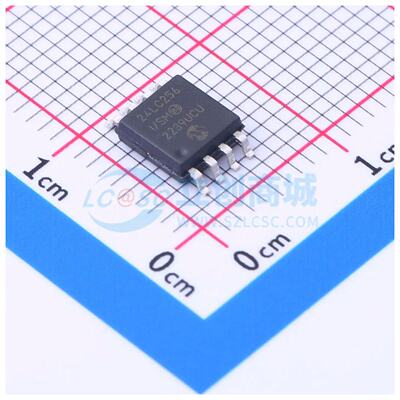 EEPROM 24LC256T-I/SM SOIJ-8-5.28mm 256Kbit 400kHz 全新配单