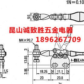 夹1快速夹钳 替代肘0夹具S1水平式快速夹具 工装MC-