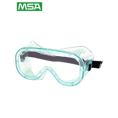 Msa防护眼镜，防雾、抗冲击、防刮伤防护眼罩，可配眼镜佩戴，密