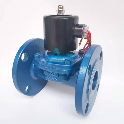 ZCS铸钢水用电磁阀24v220v常闭法兰电磁开 关阀DN50 65 80 100 15