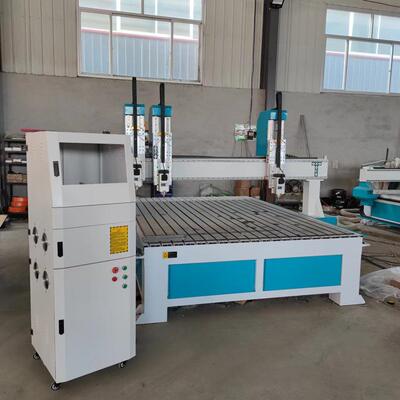 木工雕刻机厂家生产1825双机头寿材雕刻机 数控电脑棺木雕花机