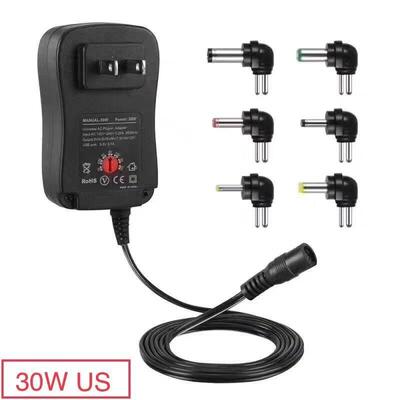 30W可调电源电压配接器 多功能变压器 3V4.5V5V6V7.5V9V12V充电器