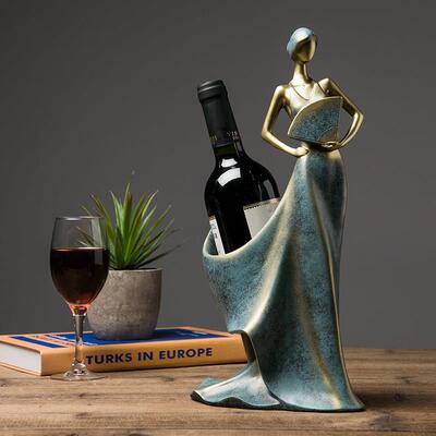 【曼塔】北欧红酒架 家居客厅酒柜软装 装饰品摆件工艺品摆设乔迁