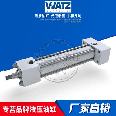 德国Watz油缸 液压缸 ZB-I-40-15-L-350-C-GK-2紧凑薄型缸 方形缸