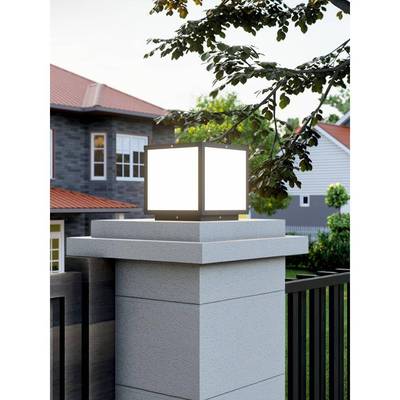 太阳能户外柱头灯防水院子大门柱灯LED别墅庭院围墙柱子灯新农村