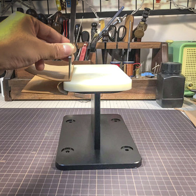 前羽 工字钢打斩台亚字钢打斩垫板铬鞣植鞣皮具大包单面打斩工具