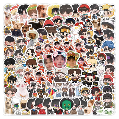 张种地吧Q版十个勤天贴纸