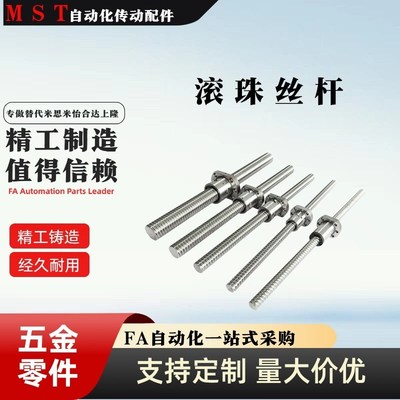 替代米思米轧制滚珠丝杠BSSZ1204 1505 2005 2010 2505 2510 3210