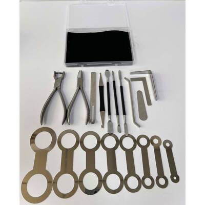 萨克斯键盖调节扳手银色木管乐器针簧安装拆卸钳子维修工具套装