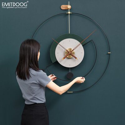 EMITDOOG钟表挂钟客厅大尺寸2023新款创意简约现代大气网红高级感