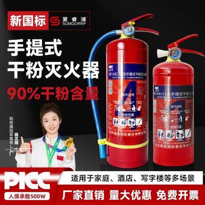 干粉灭火器店用家用商铺新国标手提式4公斤3kg4kg5kg8kg消防器材