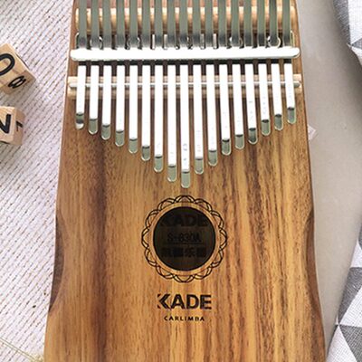 KADE凯德拇指琴初学者卡林巴入门17音kalimba箱式手指琴单板实木