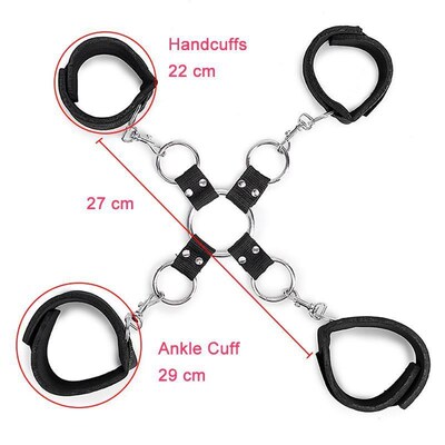Cross Bondage Ankle Cuffs Handcuffs For Sex Toys For Woman S