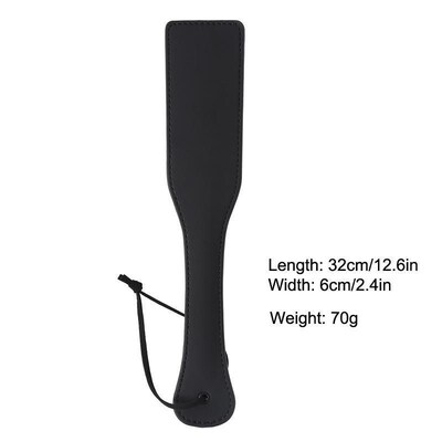 Black Whips and Paddles Leather Whip Bdsm Spanking Flogger F
