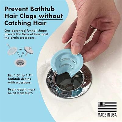 Bathtub Drain Funnel for Hair ClogPrevention浴缸排水漏斗地漏