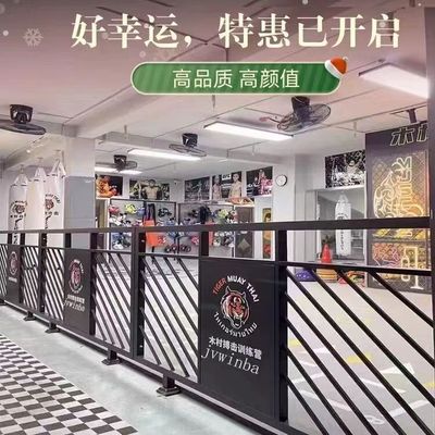 健身房护栏私教区铁艺围