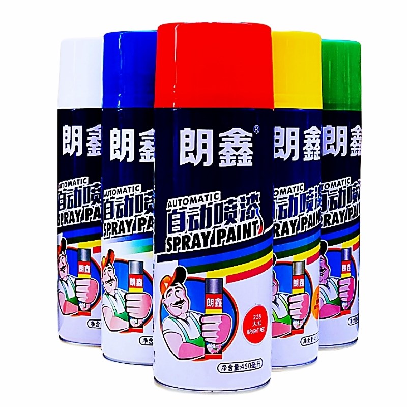 自喷漆手摇自动喷漆汽车金属防锈墙面涂鸦油漆黑白银色手喷漆