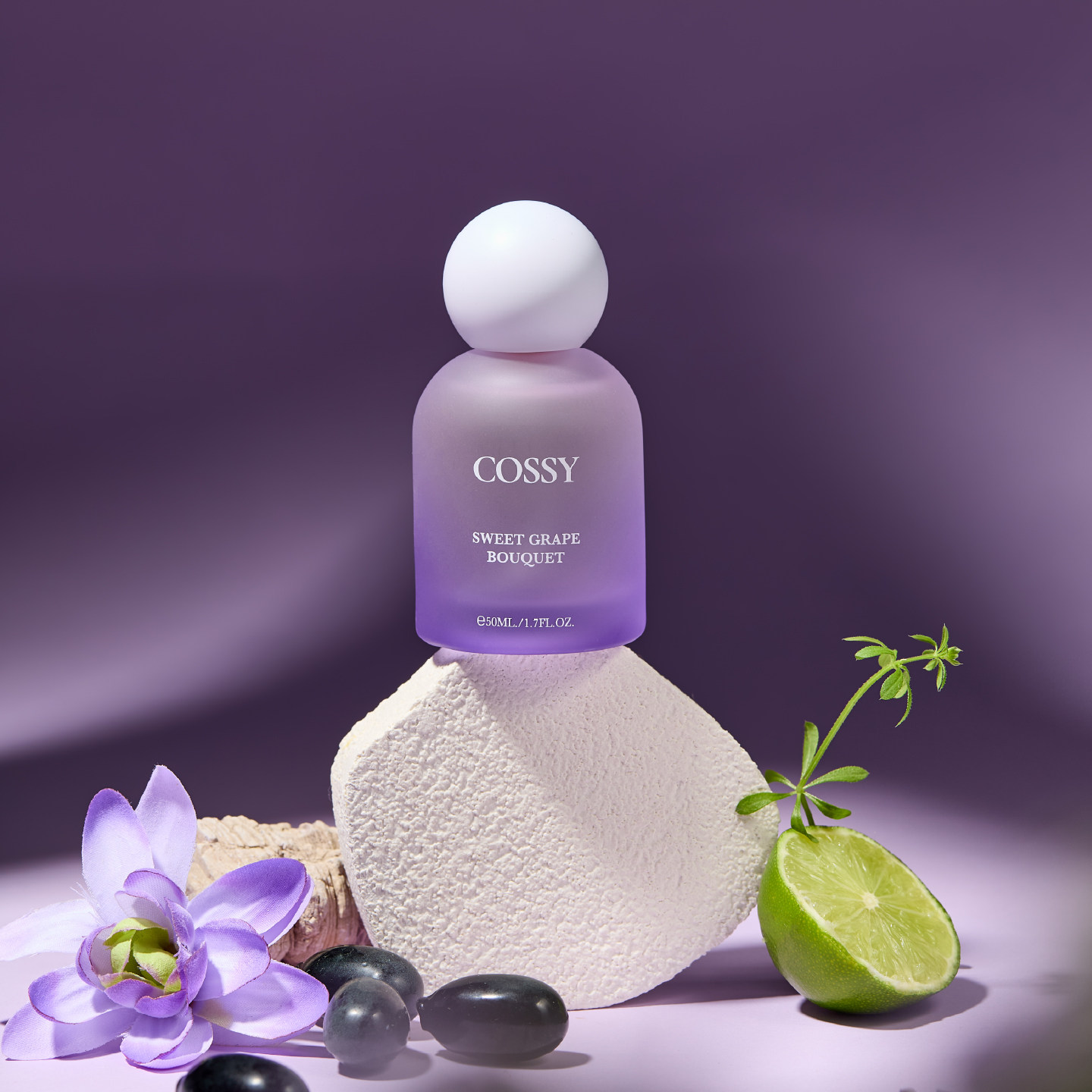 COSSY花花世界系列女士香水果香花香调柑橘玫瑰持久留香型50ml