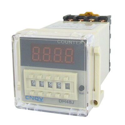 数显DH48JA电子计数器DH48J-8预置计数继电器220V 380v 24v变压器