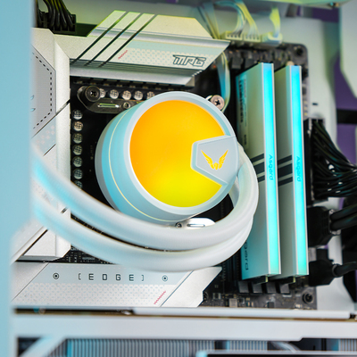 瓦尔基里(LI) 水冷式散热器  G光效隐藏走线一线通