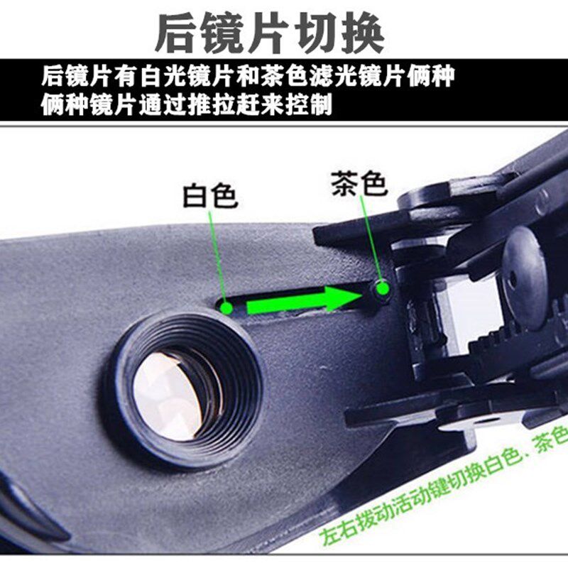 钓鱼望远镜倍夜视看漂老看电视放大镜调焦垂钓戴式眼镜