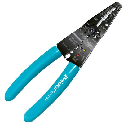 宝工剥线钳电工电缆剪剥皮器拔线钳子多功能冷端子压线钳G