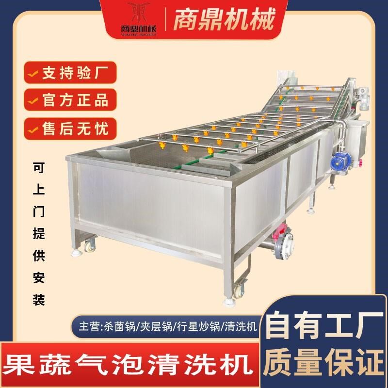 净菜蔬菜气泡清洗机 商用白v菜果蔬清洗机器 娃娃菜茄子洗菜机设