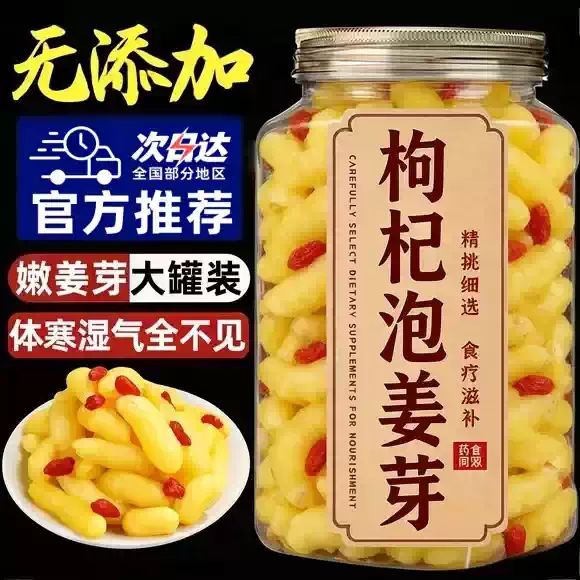 正宗枸杞泡姜芽山东淄博特产官方旗舰店新鲜嫩姜芽即食泡菜下饭菜