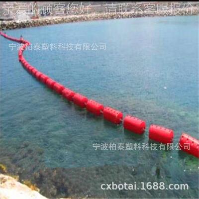 柏泰浮70448水电站拦污拦 电站污浮筒 组合筒式拦污浮筒