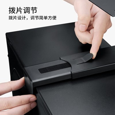 悬空机架台式电脑机放置架抬高架悬挂式桌下机箱托架架子