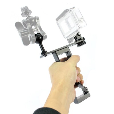 馨特 潜水摄影自拍支架单手持Z型盘单反微单oo相握把手