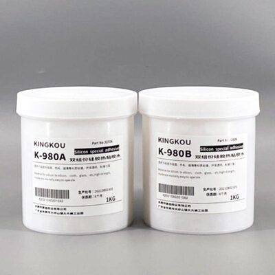 景固K-980双组份硅胶热粘专用胶水 机器热压 快速定位 粘接力强