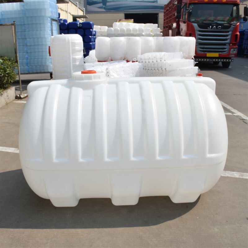 加厚卧式圆形蓄水塔食品级大水桶塑料桶带盖储水桶大号水箱