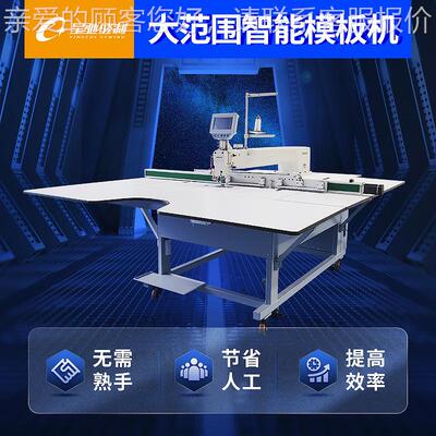 牌电模板机  羽脚绒脑RJK服服装缝纫机大范围汽车垫厂家模版机