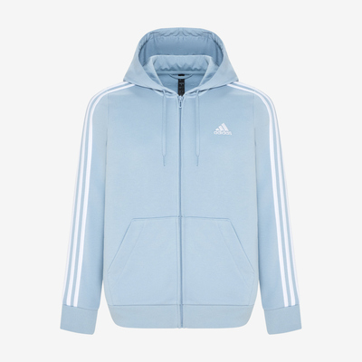 Adidas阿迪达斯正品FTFZHD女三条纹全开襟拉链连帽卫衣LG3279