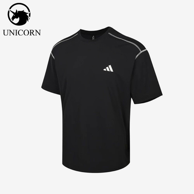 Adidas/阿迪达斯正品套头短袖T恤新款男经典黑白色短袖T恤KZ0017