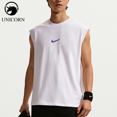 Nike/耐克正品2026年 男士简约休闲无袖经典运动T恤IH1976-100