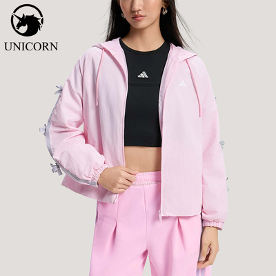 Adidas/阿迪达斯正品DCE WV LL JKT女士运动梭织连帽夹克KR7603