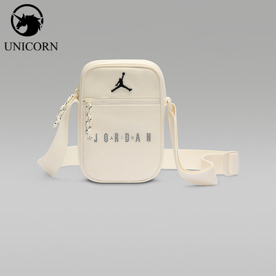 Nike/耐克正品JORDAN黑顶节日包新款男经典出游斜挎包IR8393-10