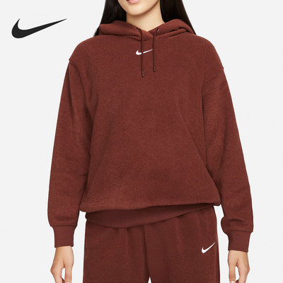 Nike/耐克正品女子加绒保暖连帽运动套头衫卫衣 DD5119-273