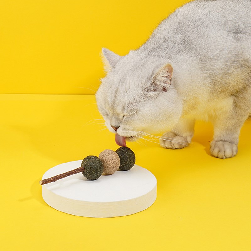 元気喵丨猫薄荷球磨牙棒洁齿猫玩具自嗨逗猫棒耐咬木天蓼猫咪用品