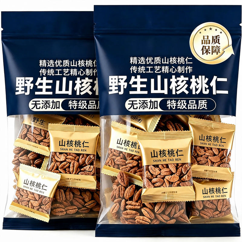 官方正品野生山核桃仁核桃仁小包装孕妇儿童坚果零食特产核桃肉