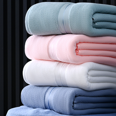 全棉超大尺寸浴巾100x185cm纯棉加厚加大加宽男女特大浴巾毛巾被