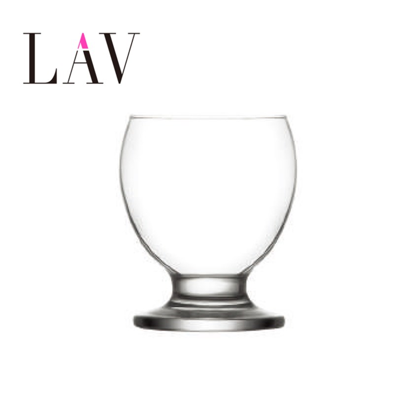 LAV矮脚玻璃水杯宽口西餐厅柠檬水杯婚庆个性果汁杯苏打水玻璃杯